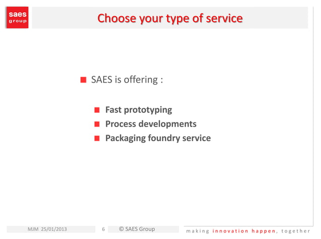 SAES Packaging Services for MEMS Devices | PDF | Physics | Science