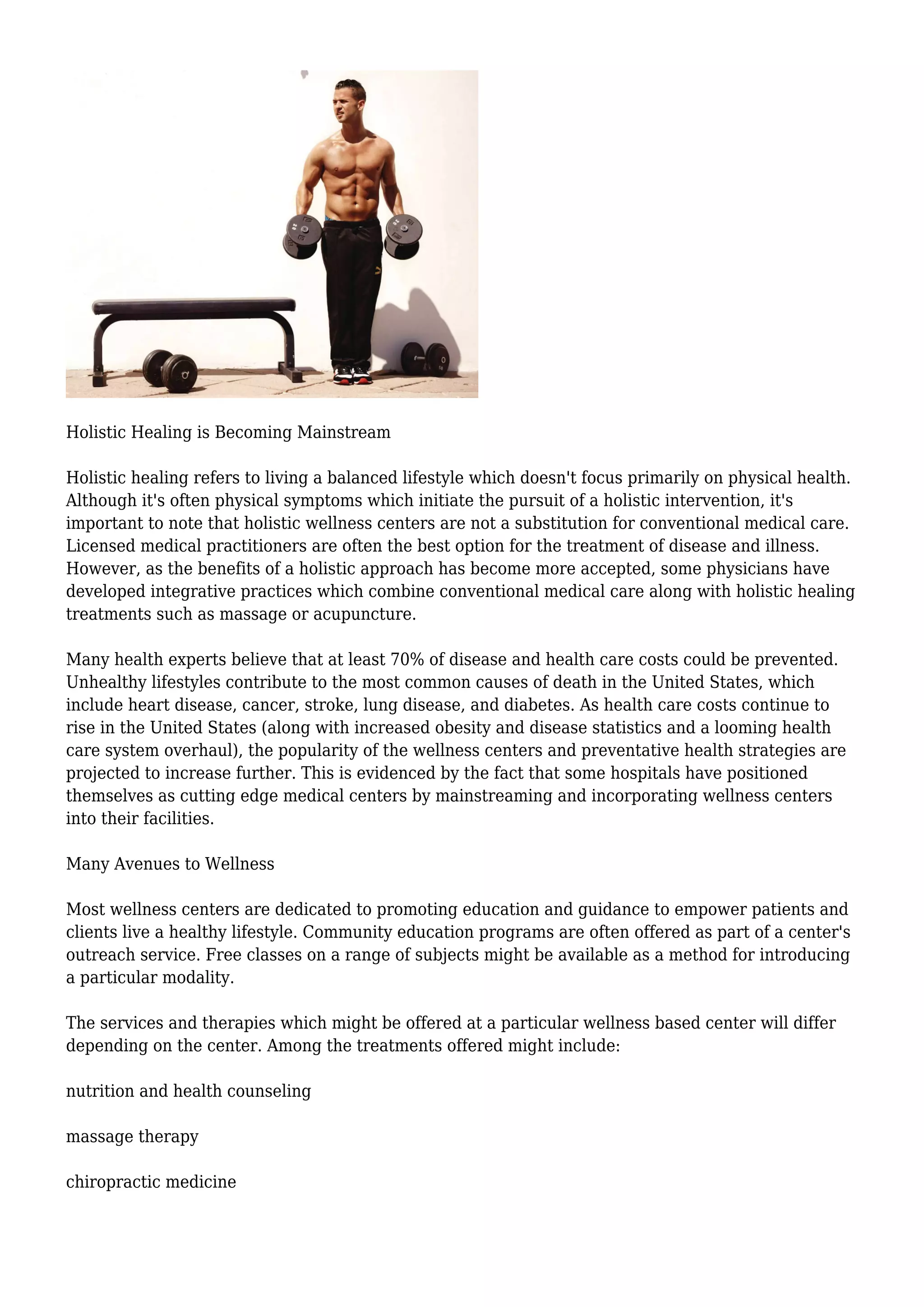 What is a Wellness Center? | PDF