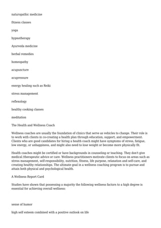 What is a Wellness Center? | PDF