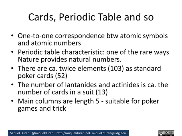 Magic and the periodic table of the elements | PPT