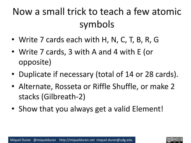 Magic and the periodic table of the elements | PPT