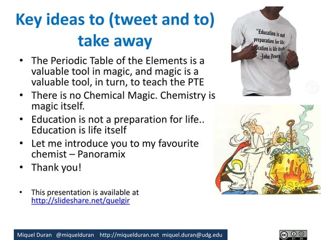 Magic and the periodic table of the elements | PPT