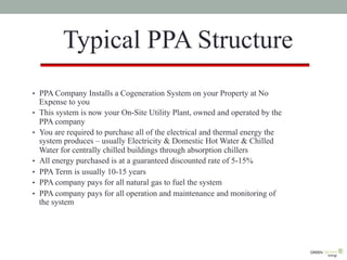Cogeneration and On-Site Utility (PPA): Definition and Benefits | PPT