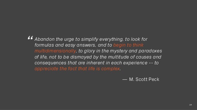 Embracing Complexity