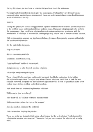 Using the DMAIC Process for SEO Projects | PDF