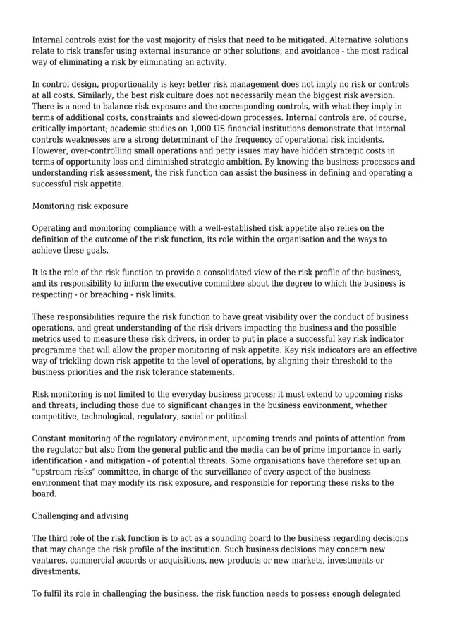 Building an invisible framework for risk management | PDF