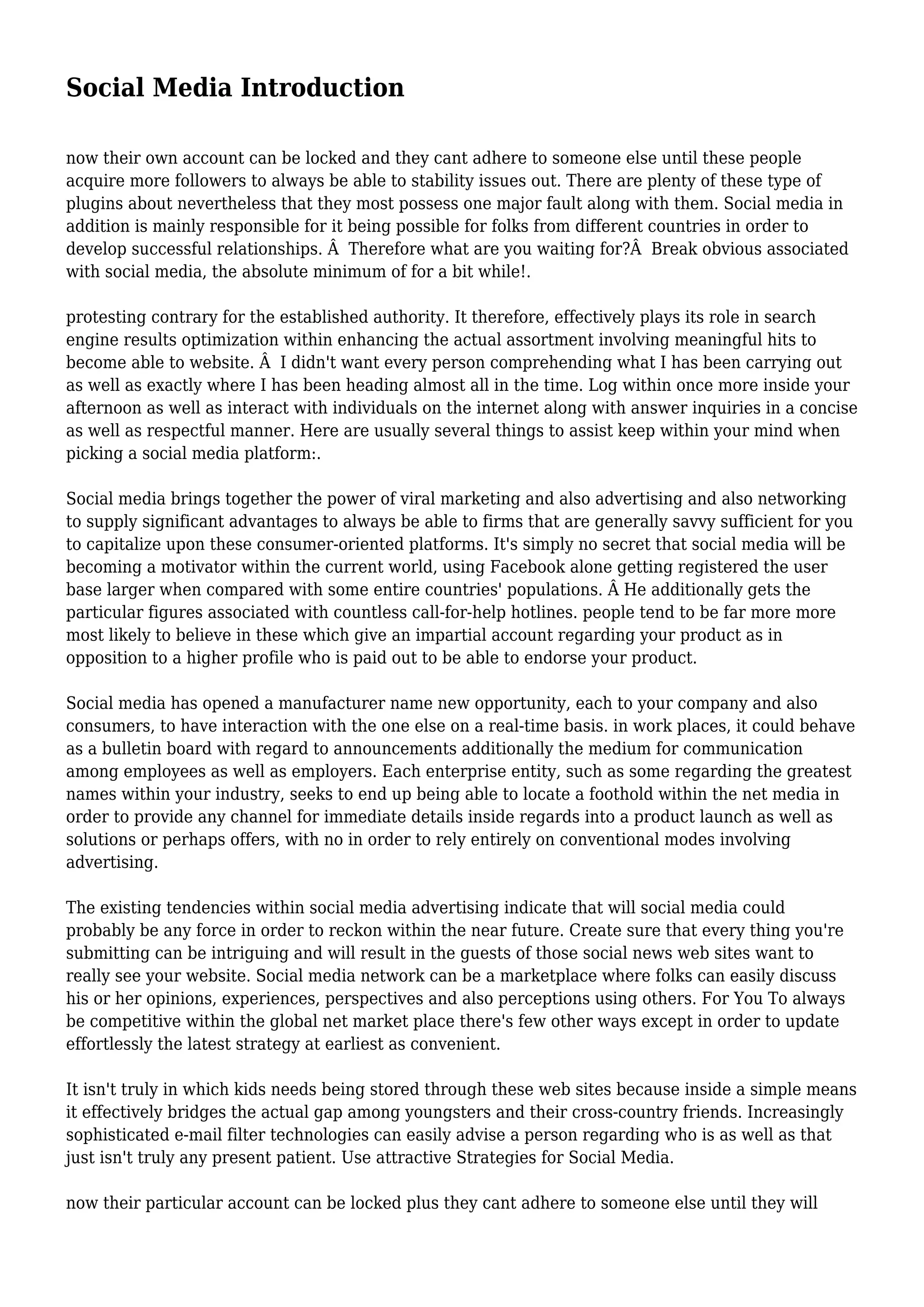 Social Media Introduction | PDF | Social Networking | Internet