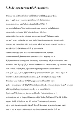 ﻿Trine far sin drøm oppfylt | PDF | Free Download