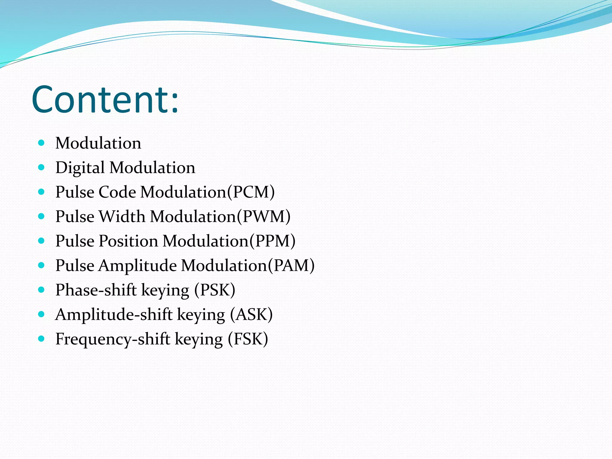 Modulation | PPT