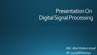 presentation on DSP | PPT