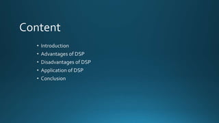 presentation on DSP | PPT