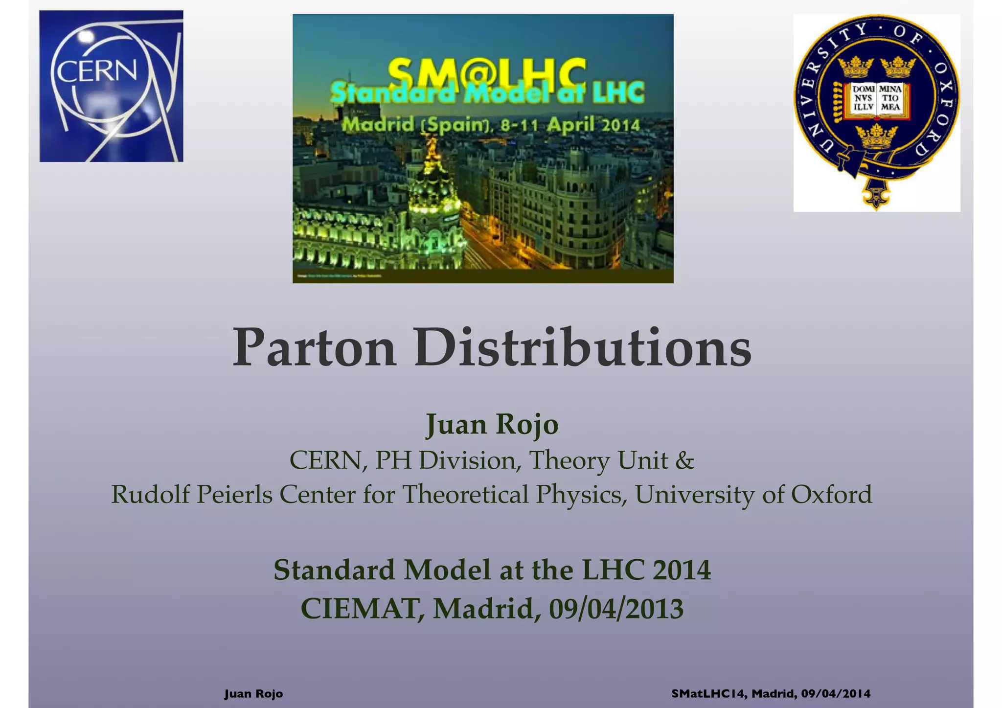 Parton Distributions and Standard Model Physics at the LHC | PDF