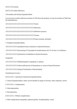 Medical information and significance about Hypothyroidism, thyroiditis ...