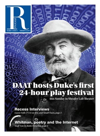 Duke Chronicle redesign and Recess Logo | PDF