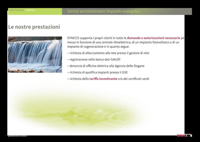 SYNECO Prestazioni Energia | PPT