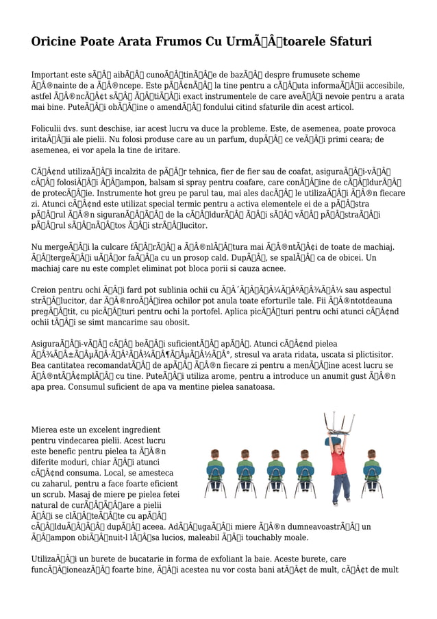 Oricine Poate Arata Frumos Cu Următoarele Sfaturi | PDF