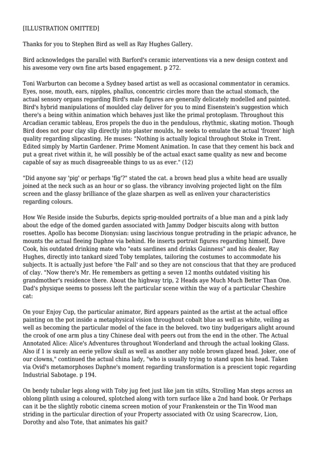 Stop motion ceramics industrial sabotage: Stephen Bird's allegorical ...