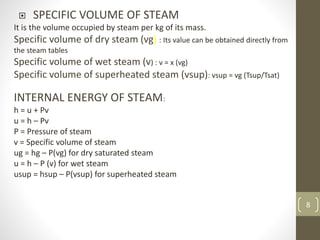 Properties of steam | PPTX