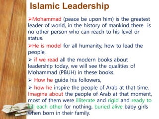 Leadership in the Islamic Perspective by Prof | PPT