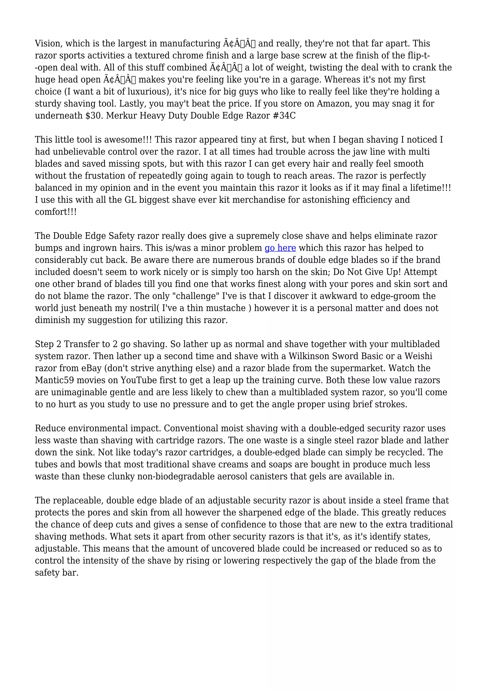 best safety razor information and details | PDF