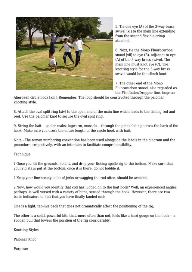 How to Make Cod Fishing Rigs | PDF