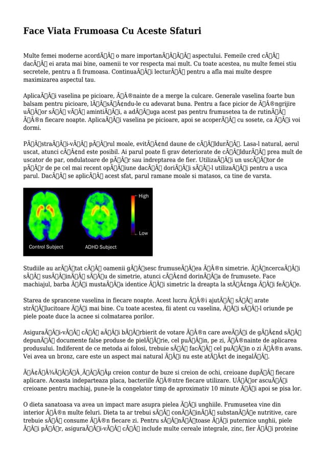 Face Viata Frumoasa Cu Aceste Sfaturi | PDF