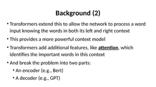 log analytic using generative AI transformer model | PPT