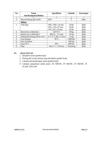 1405 p2-spk-teknik pengelasan kapal | DOC