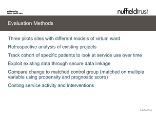 Martin Bardsley: analysis of virtual wards | PDF