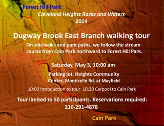 Dugway Brook East Br walking tour | PPTX