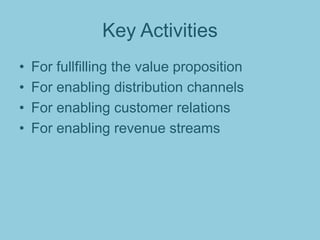 business model canvas key activities | PPTX | Business Operations ...
