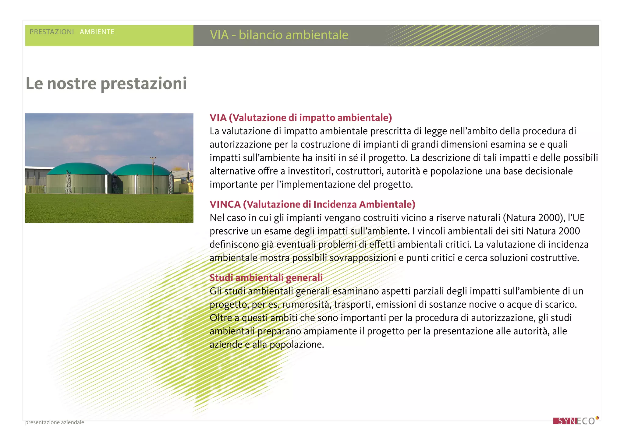 SYNECO Prestazioni Ambiente | PPT
