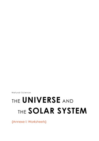 Learning Unit. The Universe and the Solar System. First Year | PDF