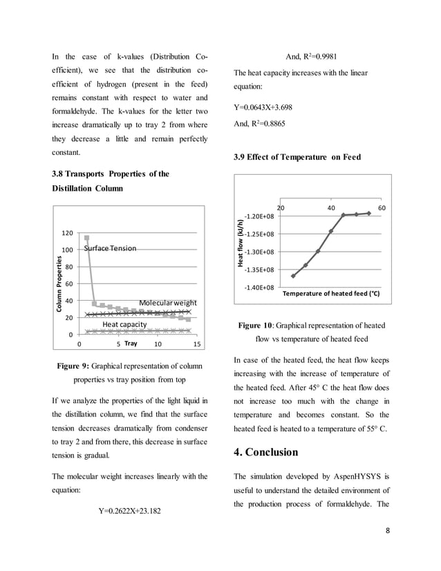 Simulation of Formaldehyde Production Process | DOCX | Chemistry | Science