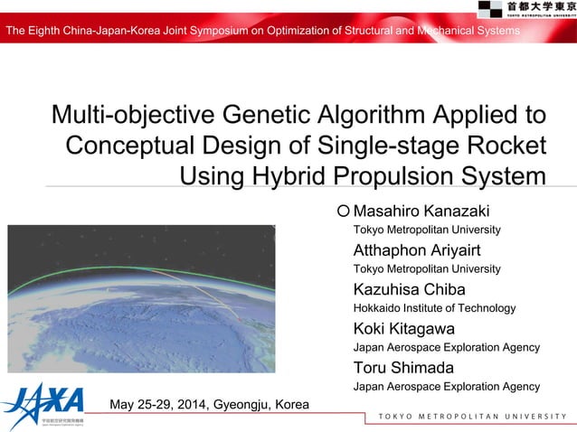 Multi-objective Genetic Algorithm Applied to Conceptual Design of Single-stage Rocket Using ...