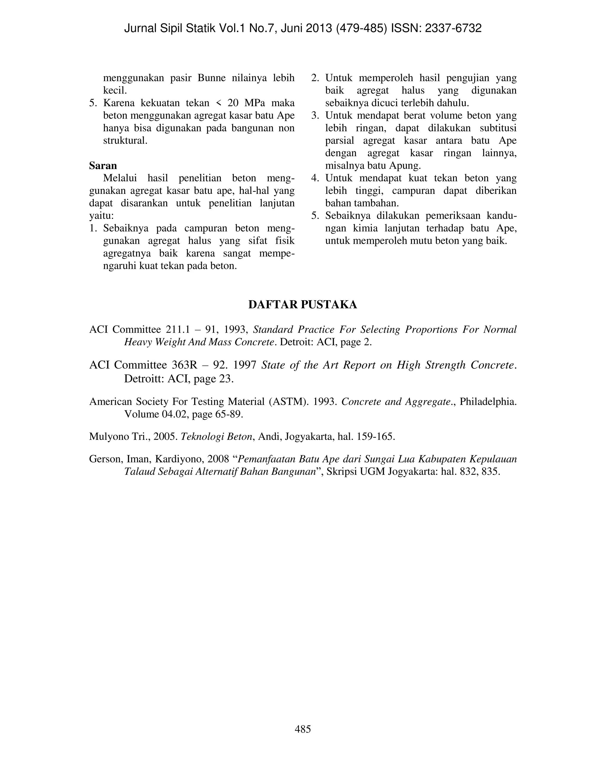 140534 id-pemeriksaan-kuat-tekan-dan-modulus-elast 2 | PDF