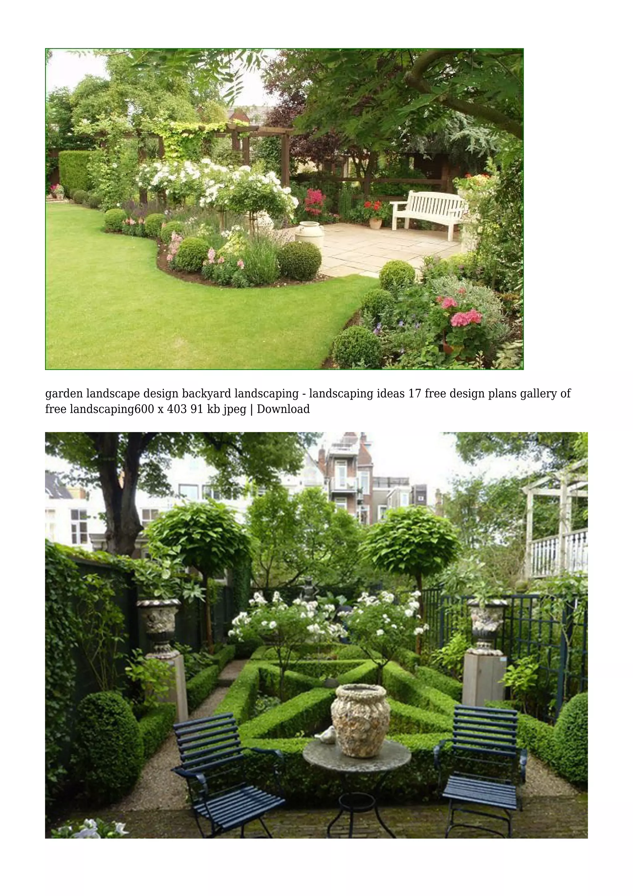Garden Landscape Design Backyard Landscaping | PDF