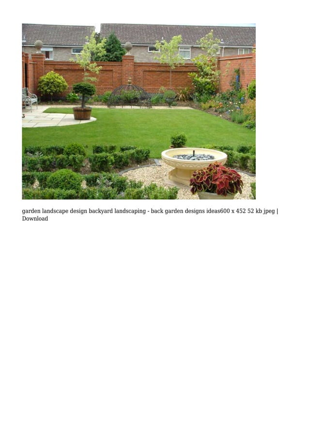 Garden Landscape Design Backyard Landscaping | PDF