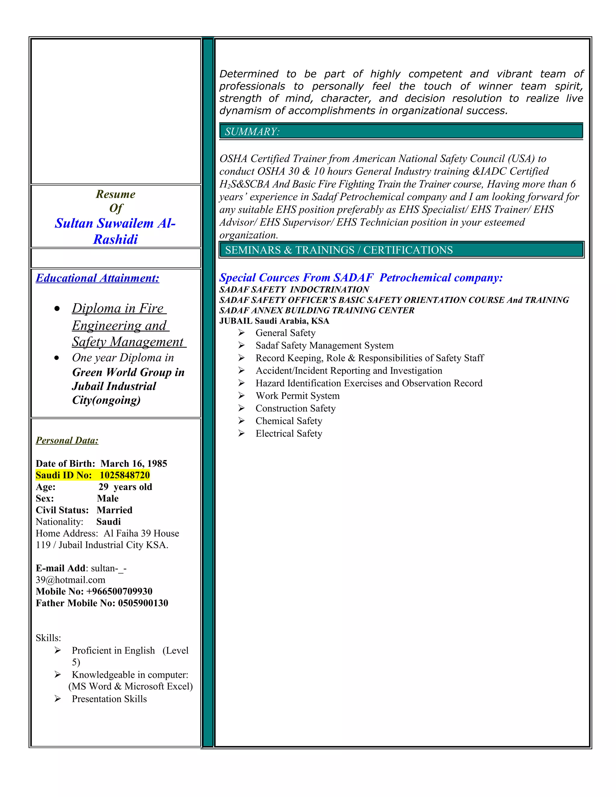 CV SULTAN AL RASHIDI 6 (5) | PDF