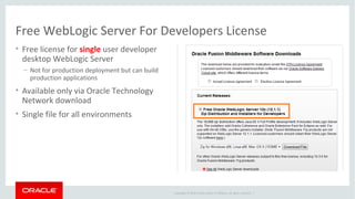 WebLogic 12c - OMF Canberra June 2014 | PPT | Web Development | Internet