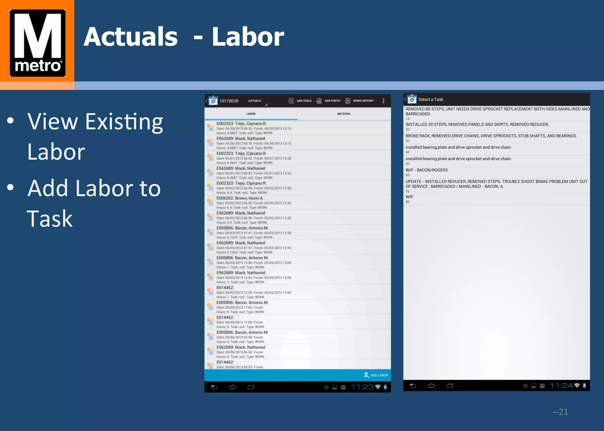 WMATA and Amtrak Discuss Maximo Mobile Success | PDF