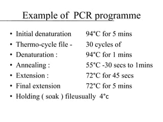 Concept on PCR,RAPD,AFLP | PPTX