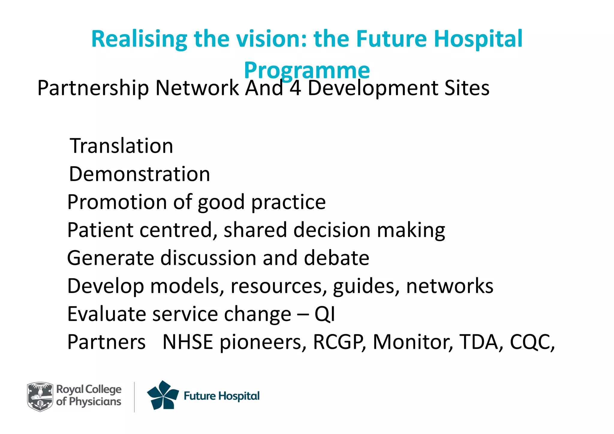 Anita Donley: A new vision for clinical care | PPT