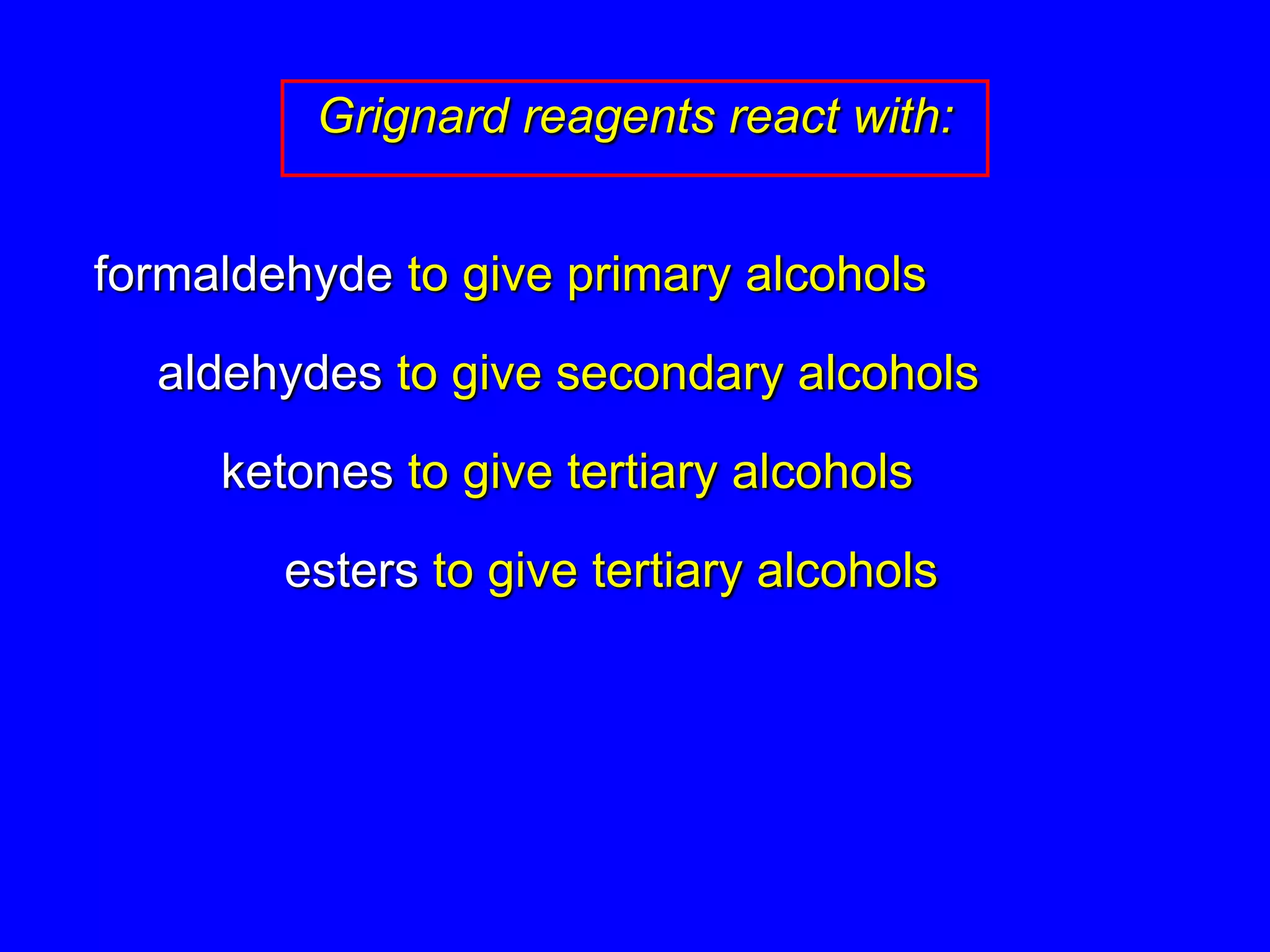 Grignard Reagents Ppt
