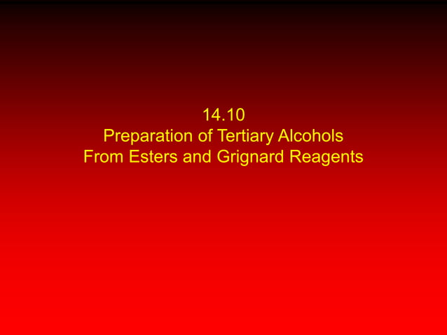 Grignard Reagents Ppt