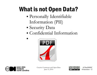 Creative Commons and Open Data | PDF