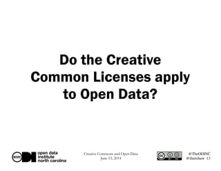 Creative Commons and Open Data | PDF