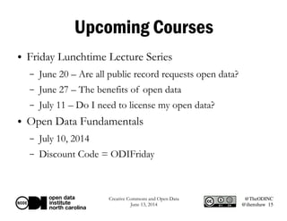 Creative Commons and Open Data | PDF