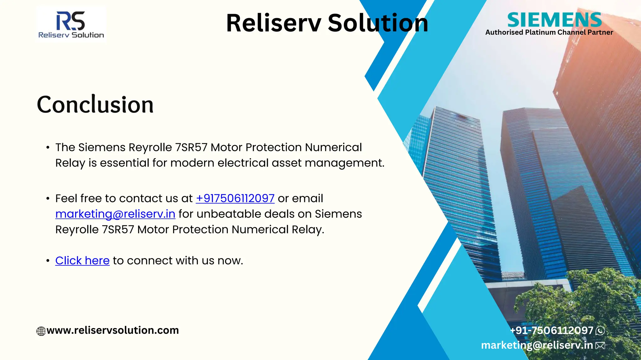 Siemens Reyrolle 7SR57 Motor Protection Numerical Relay | PPTX