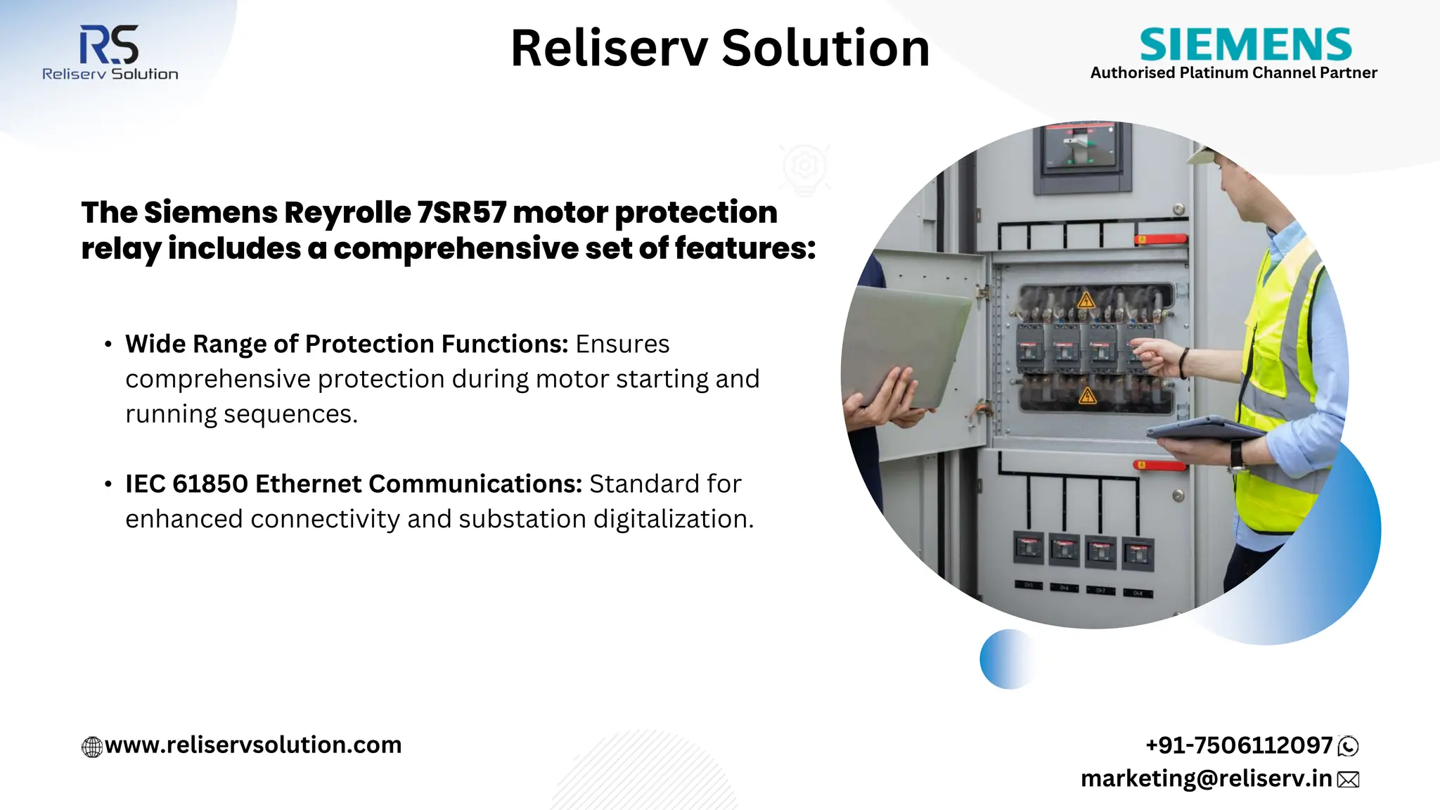 Siemens Reyrolle 7SR57 Motor Protection Numerical Relay | PPTX